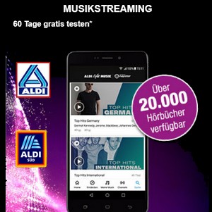 🎧 Aldi Musik-Streaming gratis: 60 Tage kostenlos testen