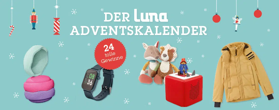 Lunamag-Adventskalender 2021: Kleidung, Deko und mehr für Familien