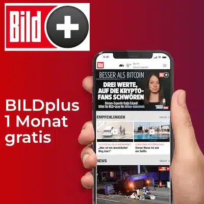 BILDplus kostenlos testen: 1 Monat gratis Zugang sichern