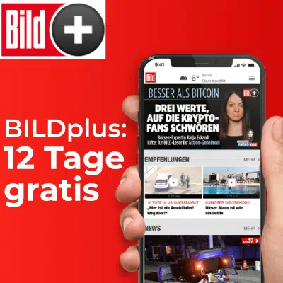 BILDplus kostenlos testen: 12 Tage gratis Zugang sichern