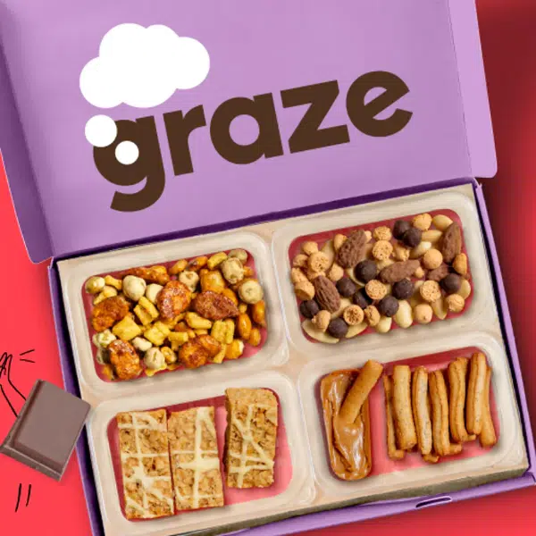 Gratis Snack Box von graze: süß, salzig oder gemischt