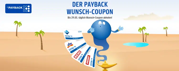 Payback Wunsch-Coupon: An der Lampe reiben & eCoupon erhalten