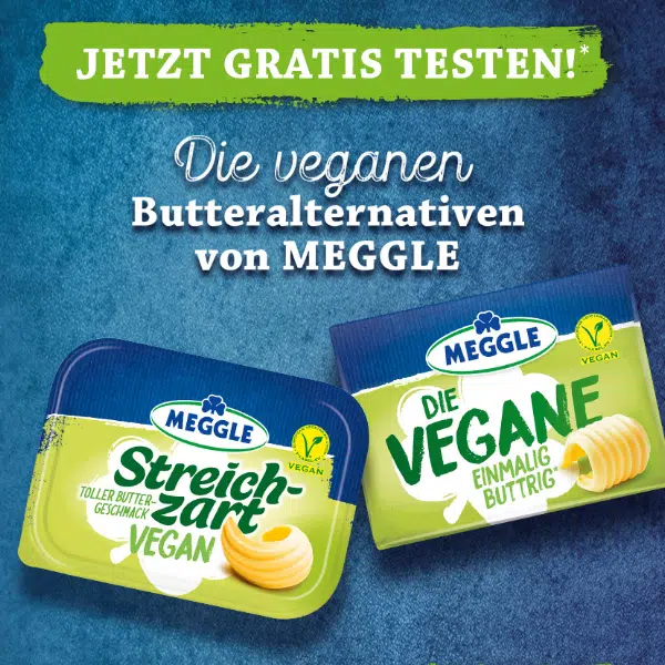 Meggle vegane Butter-Alternative gratis testen
