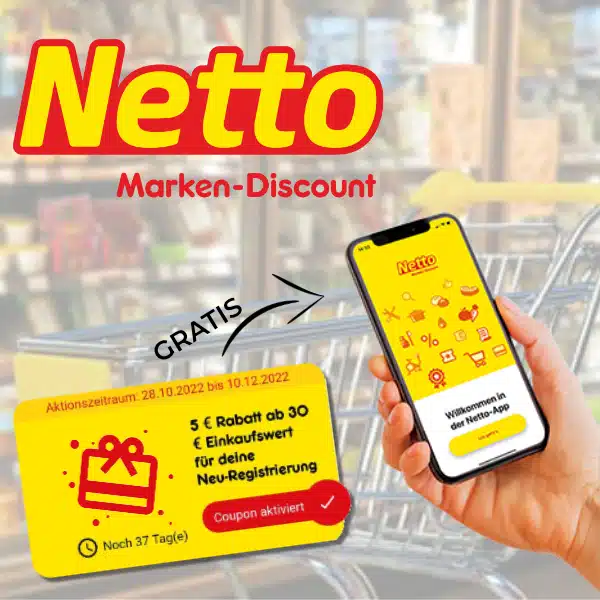 5€ Netto Gutschein: Code einlösen und Rabatt erhalten
