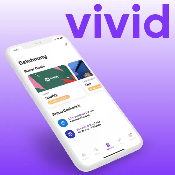 Vivid: Kostenloses Girokonto: Cashback auf Einkäufe