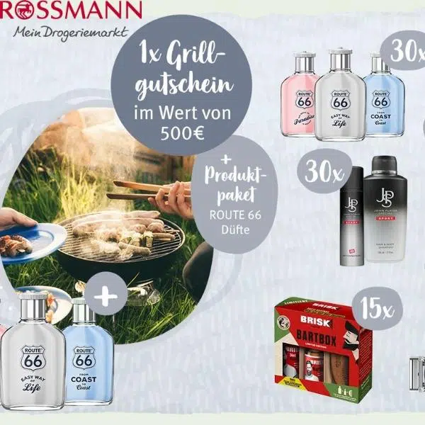 Rossmann verlost Grill-Gutschein, Oral-B Zahnbürsten & 85 Produktpakete