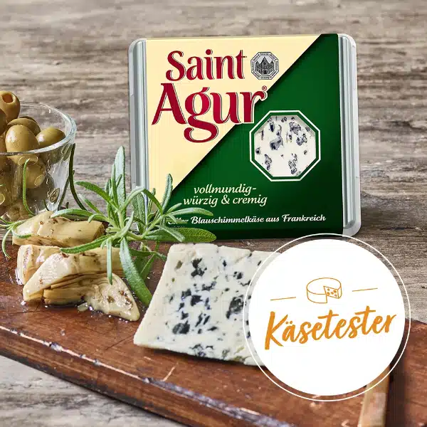 Saint Agur gratis testen: 4.500 Käsetester gesucht