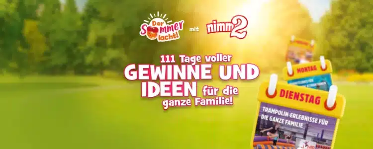 Gewinnspiel von nimm2: Jeden Tag tolle Preise abräumen