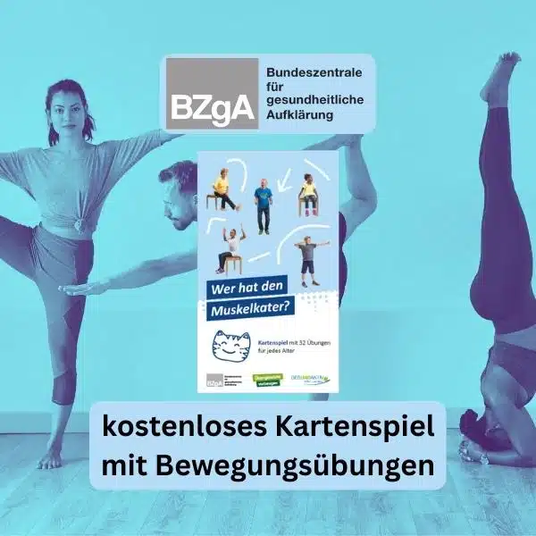 BZgA: kostenloses Kartenspiel zur Bewegungsförderung bestellen