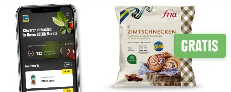 EDEKA-App: 2x Zimtschnecken kaufen & nur 1x bezahlen
