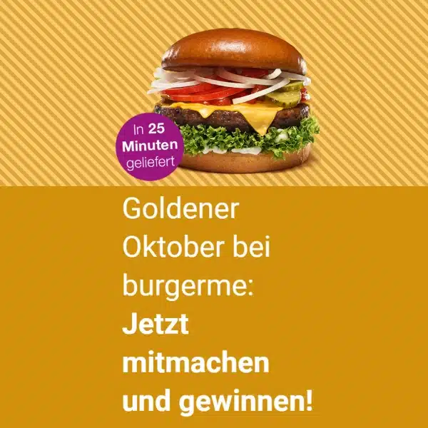 burgerme verlost pro Tag 5x 20€-Gutscheine