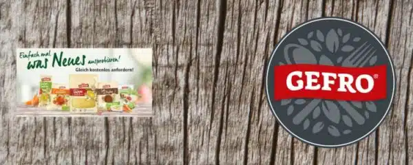 GEFRO Probierpaket kostenlos bestellen (keine Versandkosten)
