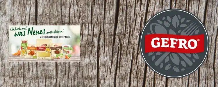 GEFRO Probierpaket kostenlos bestellen (keine Versandkosten)