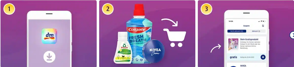 dm Geschenkewochen: täglich gratis Artikel bei dm