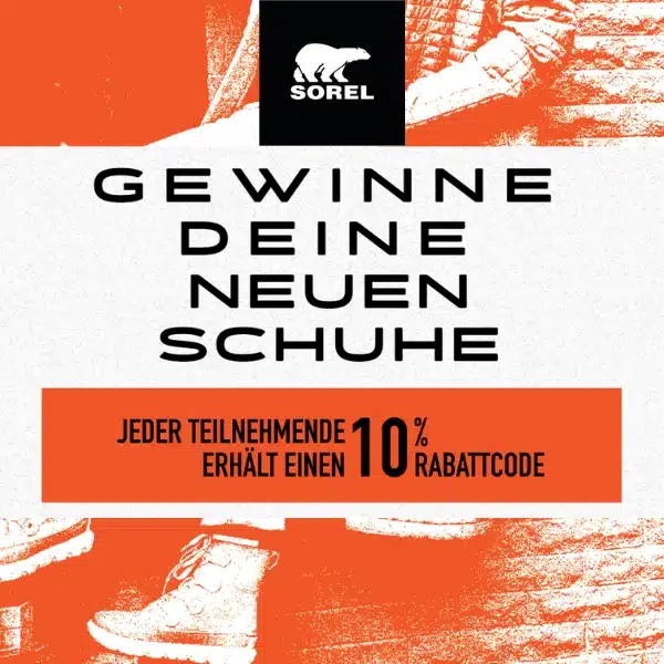 Ein Paar Schuhe bei SOREL gewinnen + 10% Rabattcode für alle