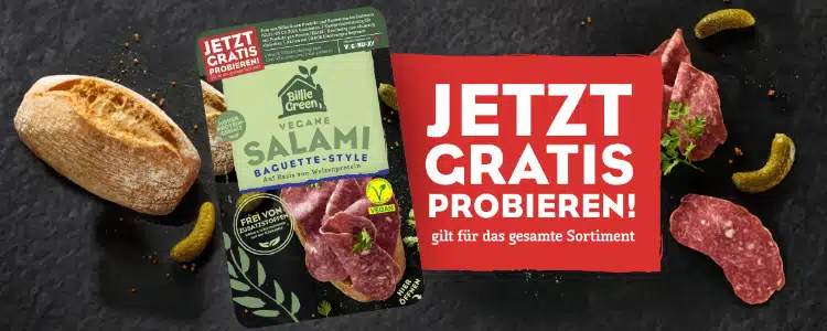 Billie Green gratis testen: vegane Wurst-Alternativen