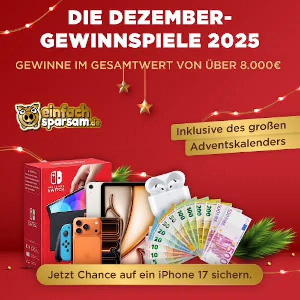 einfach-sparsam.de Gewinnspiel: Preise im Wert von 8.000€