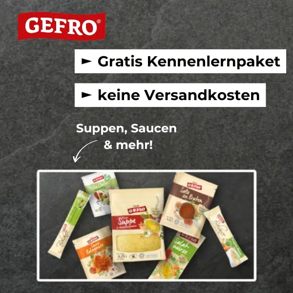 GEFRO Probierpaket kostenlos bestellen (keine Versandkosten)