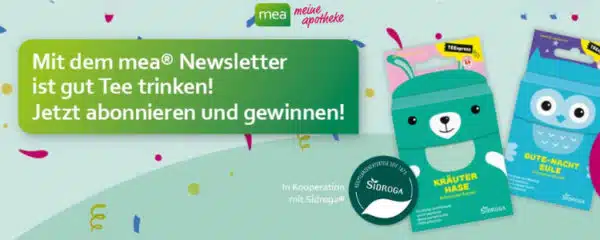Tee-Gewinnspiel: mea®-Newsletter abonnieren & Tee gewinnen