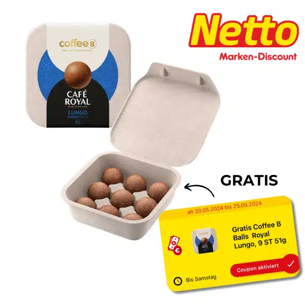 Gratis CoffeeBalls bei Netto
