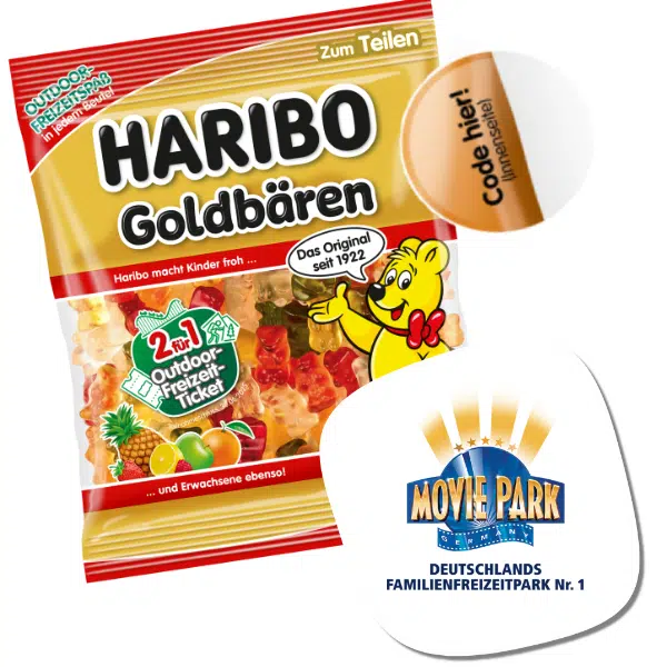 Haribo Freizeitspaß: Code eingeben & gratis Freizeitticket erhalten