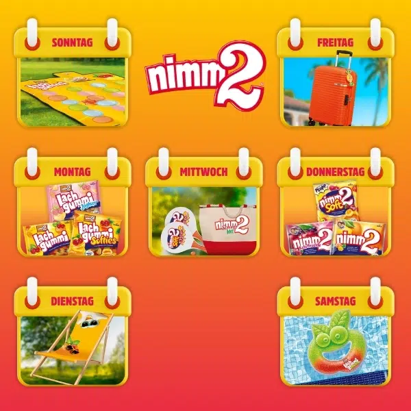 nimm2-Gewinnspiel: Jeden Tag tolle Preise abräumen
