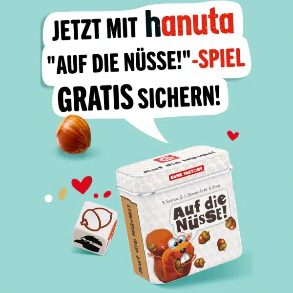 hanuta: Spiel "Auf die Nüsse!" gratis bei Produktkauf
