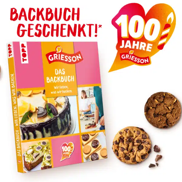 Gratis Backbuch von Griesson beim Kauf von 2 Produkten