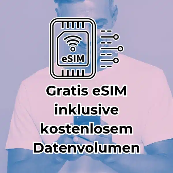 Gratis eSIM mit kostenlosem Datenvolumen