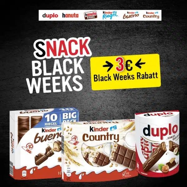 Ferrero Black Weeks: 3€ Cashback erhalten