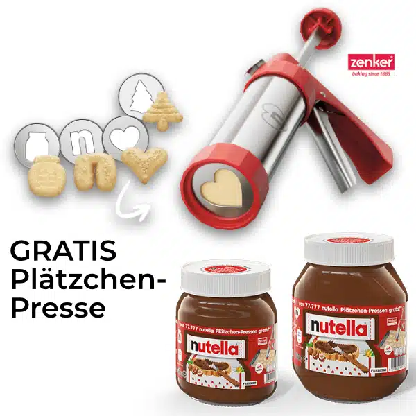 Gratis nutella Plätzchenpresse sichern