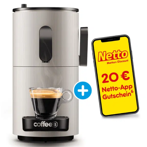CoffeeB-Angebot bei Edeka & Netto: Kaffeemaschine für eff. 0€