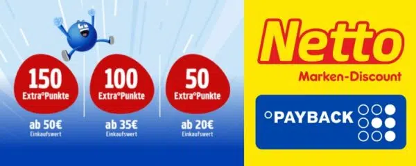 PAYBACK Punkte Knaller bei Netto: Jeden Freitag extra punkten