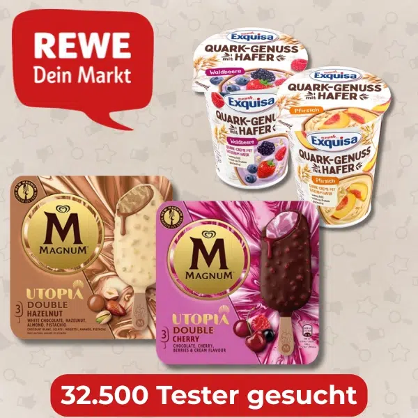 REWE Produkttest: Produktneuheiten kostenlos testen
