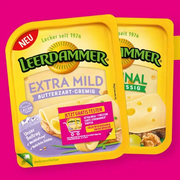 Leerdammer 2-für-1-Aktion: 50% Cashback holen