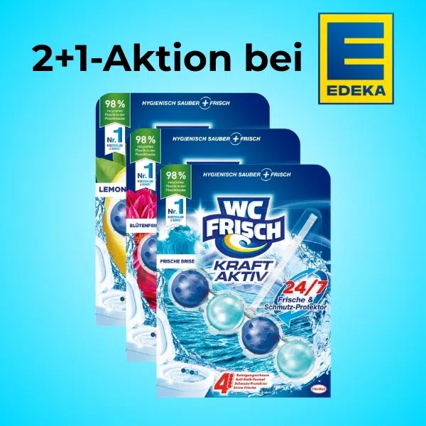 WC Frisch gratis - 2+1-Aktion bei EDEKA