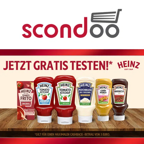 HEINZ Produkte über scondoo gratis testen
