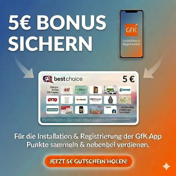 GfK Digital Trends-App: Gutscheine verdienen