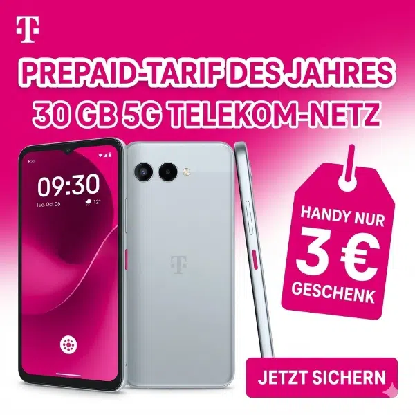 Telekom Prepaid-Deal des Jahres: Gratis Handy T-Phone 3