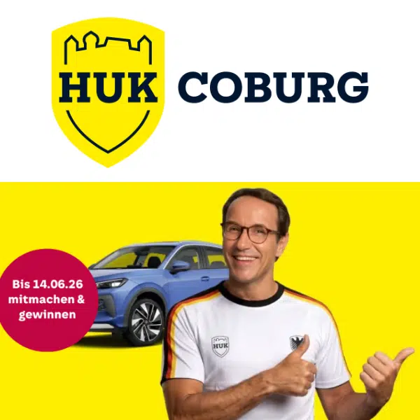 HUK Coburg-Gewinnspiel: 55.000€ Auto gewinnen